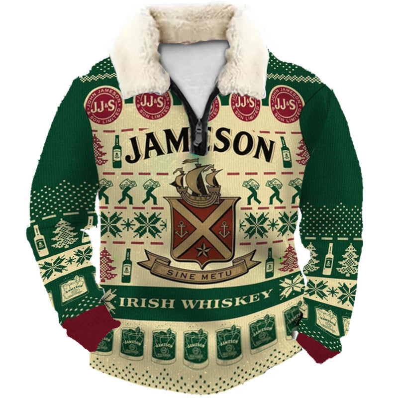 JN & Christmas Ugly Quarter Zip Sweatshirt – Sevogue