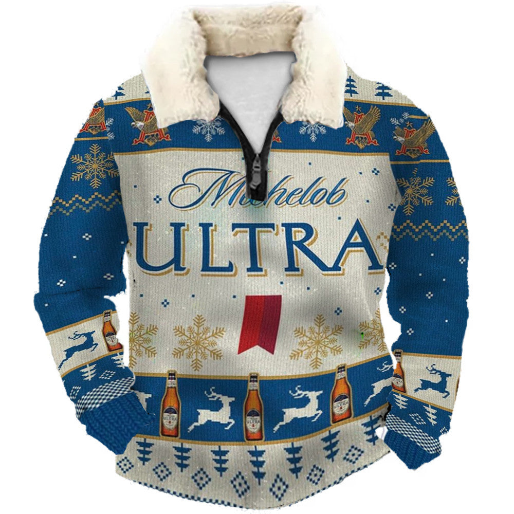 Polar Frost & Silver Birch Ugly Quarter Zip Sweatshirt – Sevogue